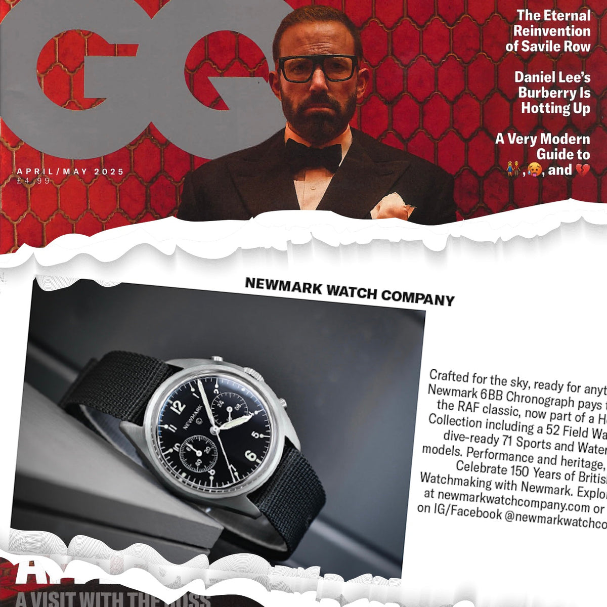 Newmark 6BB Featured in GQ Magazine | A Milestone for our 150th Anniversary – Newmark Watch Company